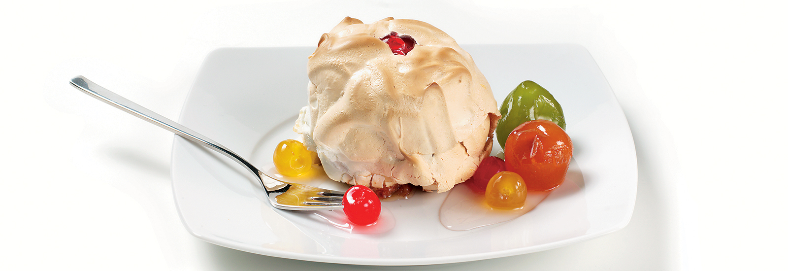 Apple Meringue with Fruit Mostarda - Lazzaris